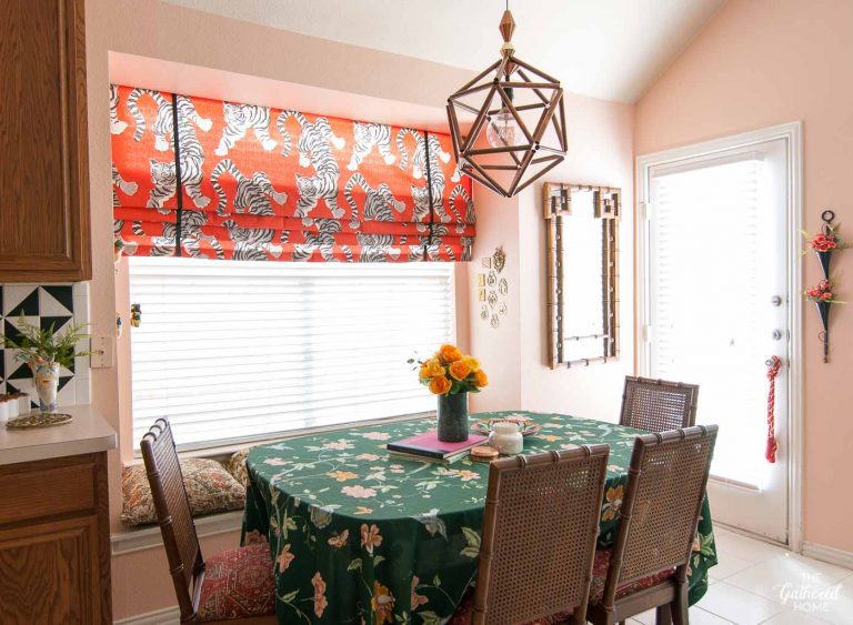 DIY Faux Roman Shade - The Gathered Home