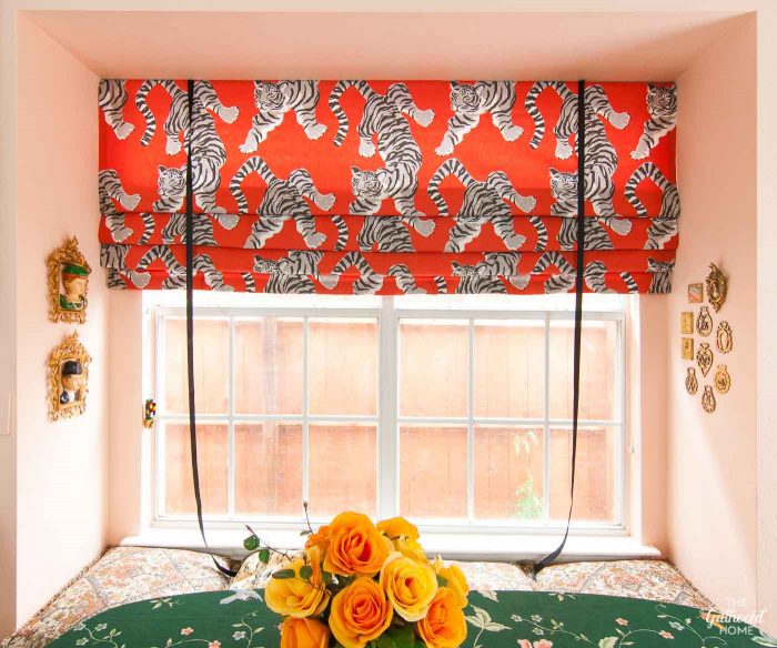 DIY Faux Roman Shade - The Gathered Home